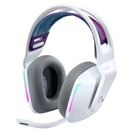 Logitech G733 lightspeed wireless RGB gaming headset, white