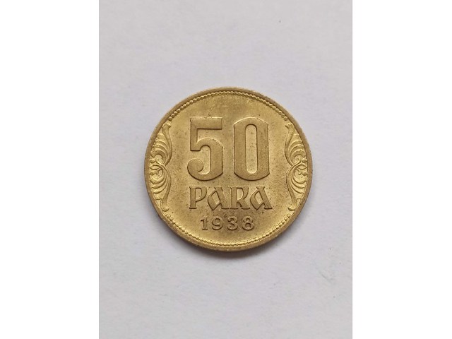 50 Para 1938.g - Kraljevina Jugoslavija - LEPA -