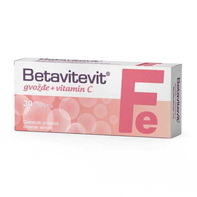 Betavitevit Fe, gvožđe i vitamin C 30 tableta