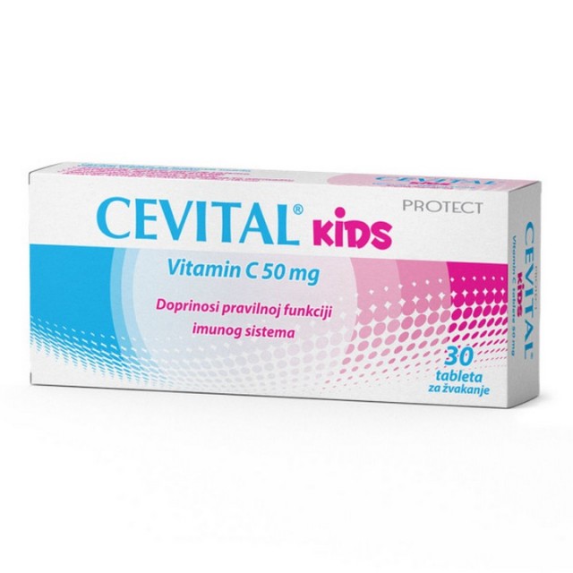 Cevital Kids Vitamin C 50mg 3x10 tableta za žvakanje