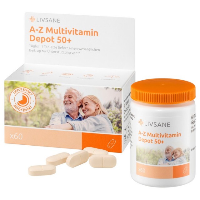 LIVSANE A-Z Multivitamin Depo 50 + a60