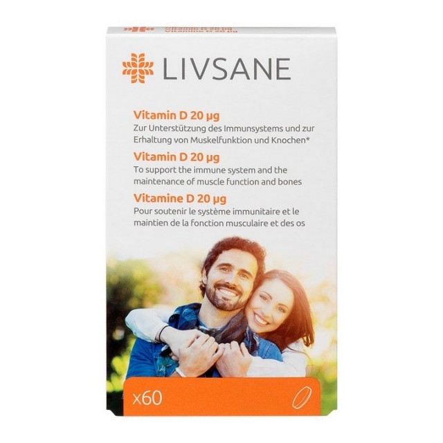LIVSANE Vitamin D 20 μg 60 tableta