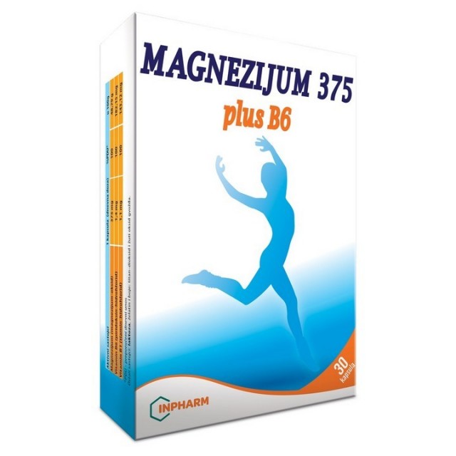 Magnezijum 375 Plus B6 30 kapsula