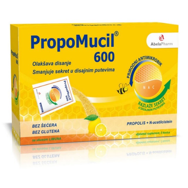 Propomucil prašak 600 mg 5 kesica