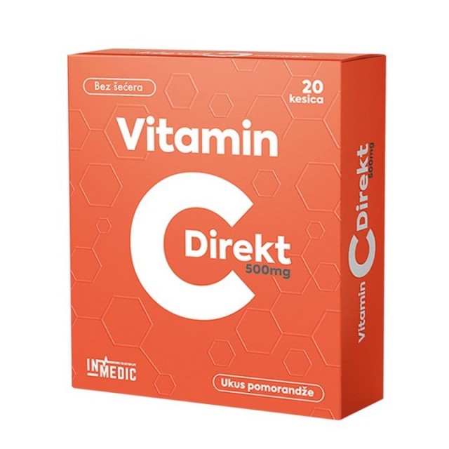 Vitamin C direkt 500mg 20 kesica