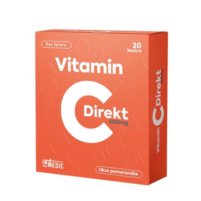 Vitamin C direkt 500mg 20 kesica