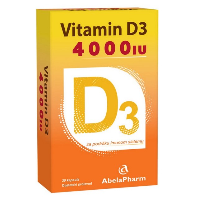 Vitamin D3 4000IJ 30 kapsula