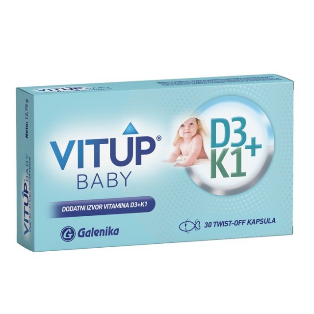 Vitup D3+K1 Baby 30 twist-off kapsula