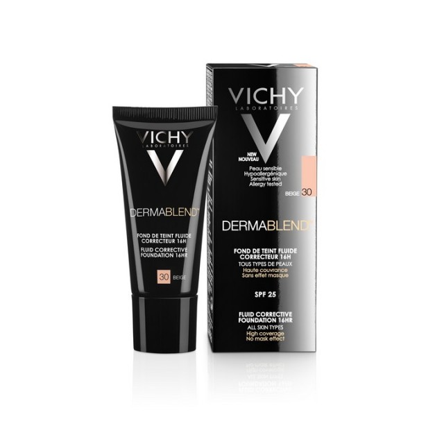 VICHY DERMABLEND tečni puder SPF25 - nijansa 30 beige 30ml