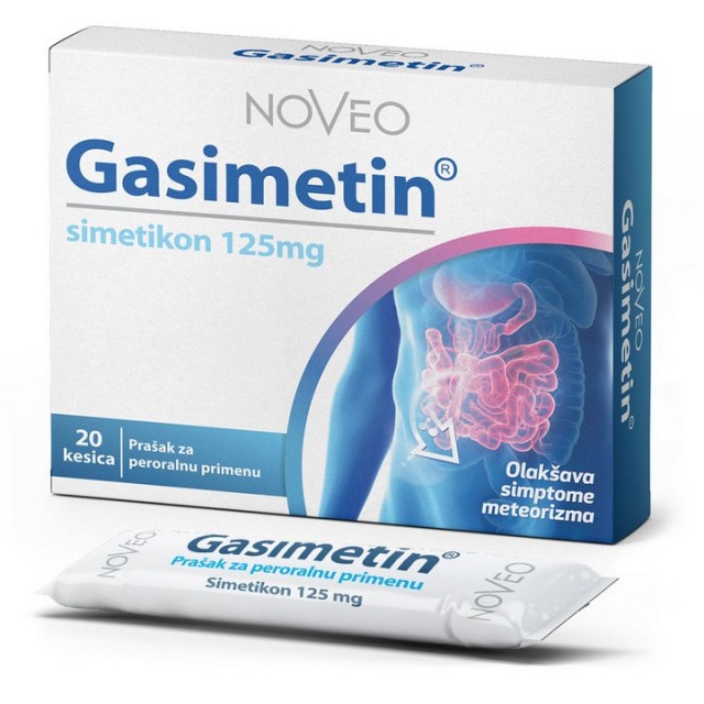 Gasimetin Simetikon 125mg prašak za direktnu primenu 20 kesica