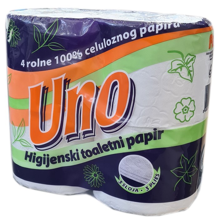 Toalet papir rolna - UNO TROSLOJNI 4/1