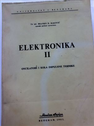 B. Rakovic, Elektronika II, u odlicnom stanju.