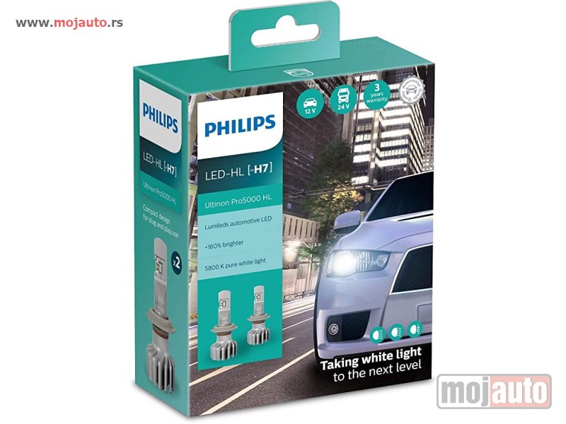 Philips led H7,H4 ULTINON PRO 5000