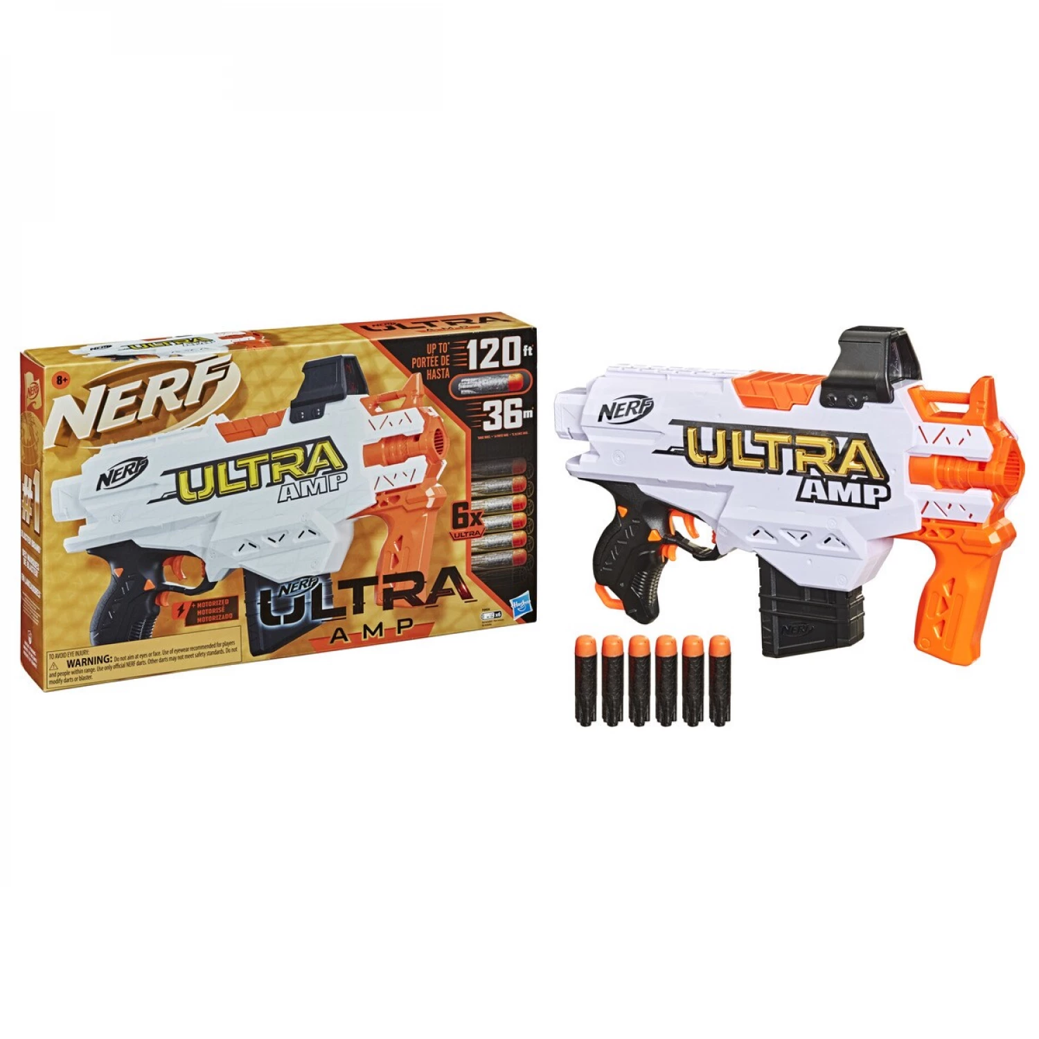 NERF PISTOLJ ULTRA AMP + 6 SUNDJERASTIH STRELICA