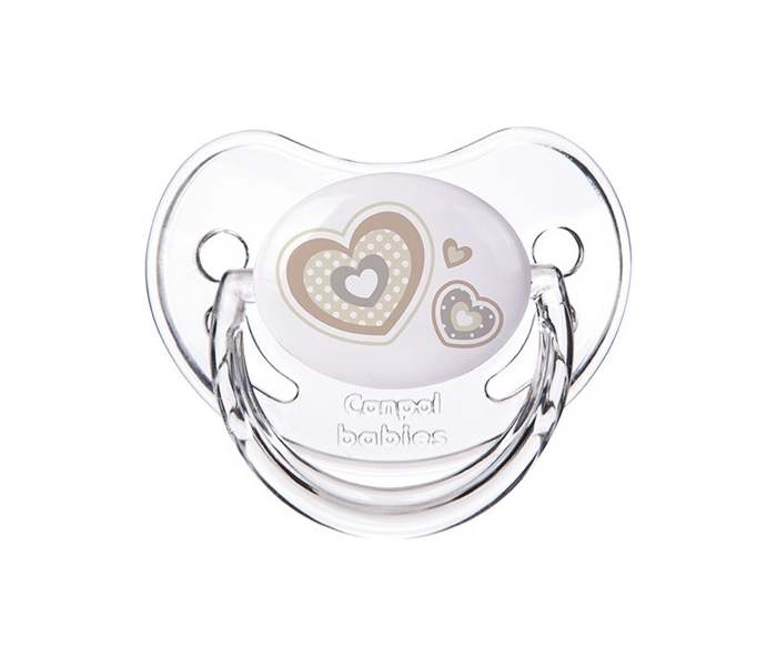 CANPOL BABIES ORTHODONTIC SILIKONSKA VARALICA 6-18M 22/566 "Newborn baby" 1kom - HEARTS