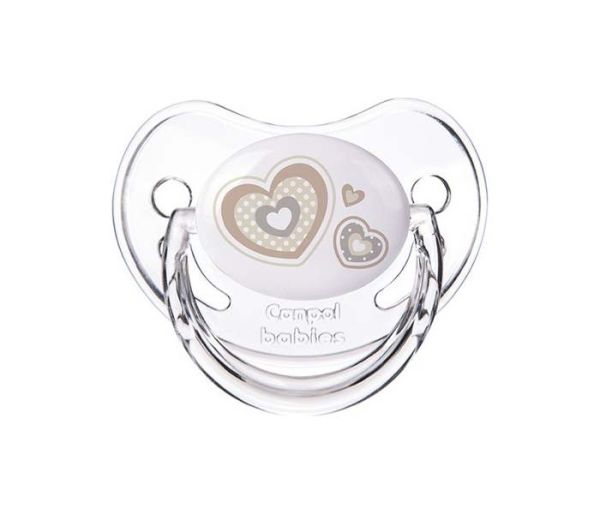 CANPOL BABIES ORTHODONTIC SILIKONSKA VARALICA 0-6M 22/565 "Newborn baby" 1kom - HEARTS