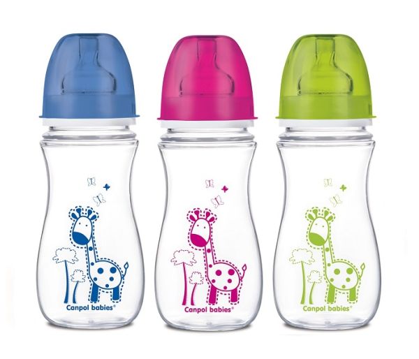 CANPOL BABIES FLASICA SIROKI VRAT,ANTIKOLIK 35/204 EASY START - COLORFUL ANIMALS 300ML