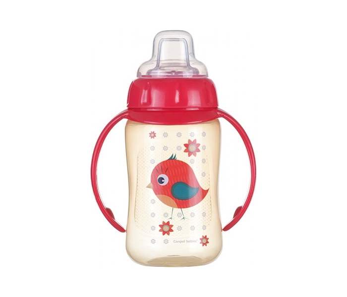 CANPOL BABIES FLASICA/SOLJA SA KLJUNOM I RUCKAMA 56/512 "HAPPY ANIMALS - TRAINING" 320ML - BIRD