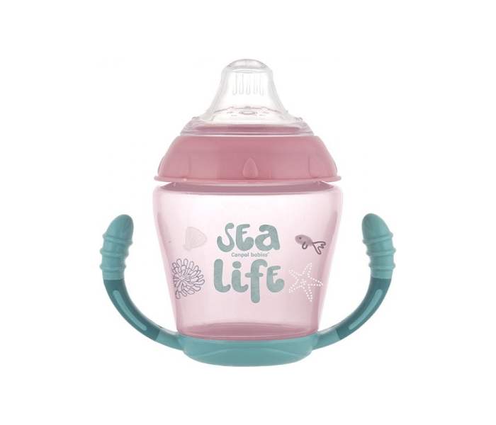 CANPOL BABIES SOLJA 230ml - SEA LIFE PINK