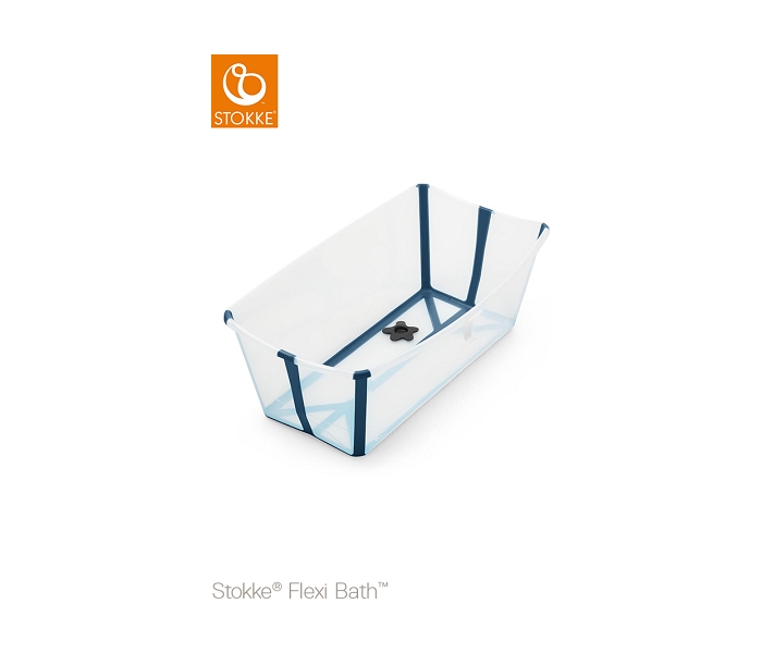 STOKKE® FLEXI BATH® (SKLOPIVA KADICA) - TRANSPARENT BLUE