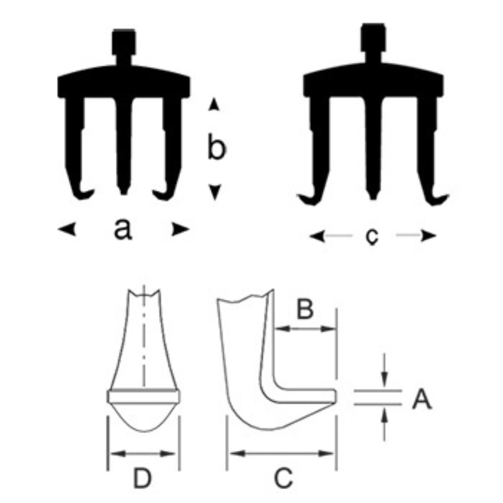 Bahco – Univerzalni 2-kraki izvlakač 27mm – 4532-F