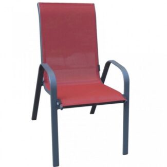 Green bay Baštenska stolica iz seta Como – crvena, 051111