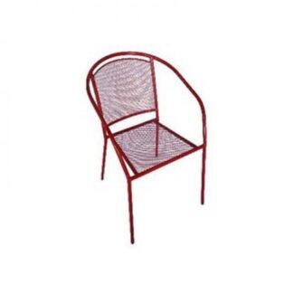 Green bay Baštenska stolica metalna ARKO crvena, 051114
