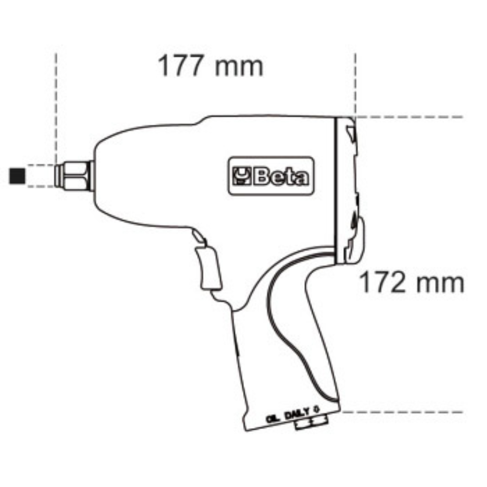 Beta Pneumatski pištolj 705Nm 1/2″, 1927B