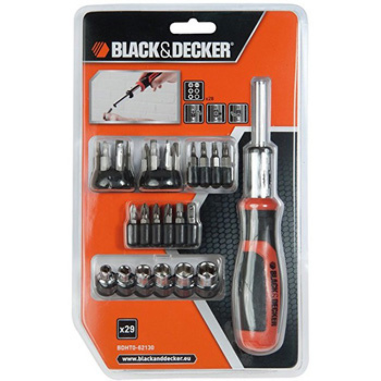 Black+Decker – Set odvijača 29 delova – BDHT0-62130V