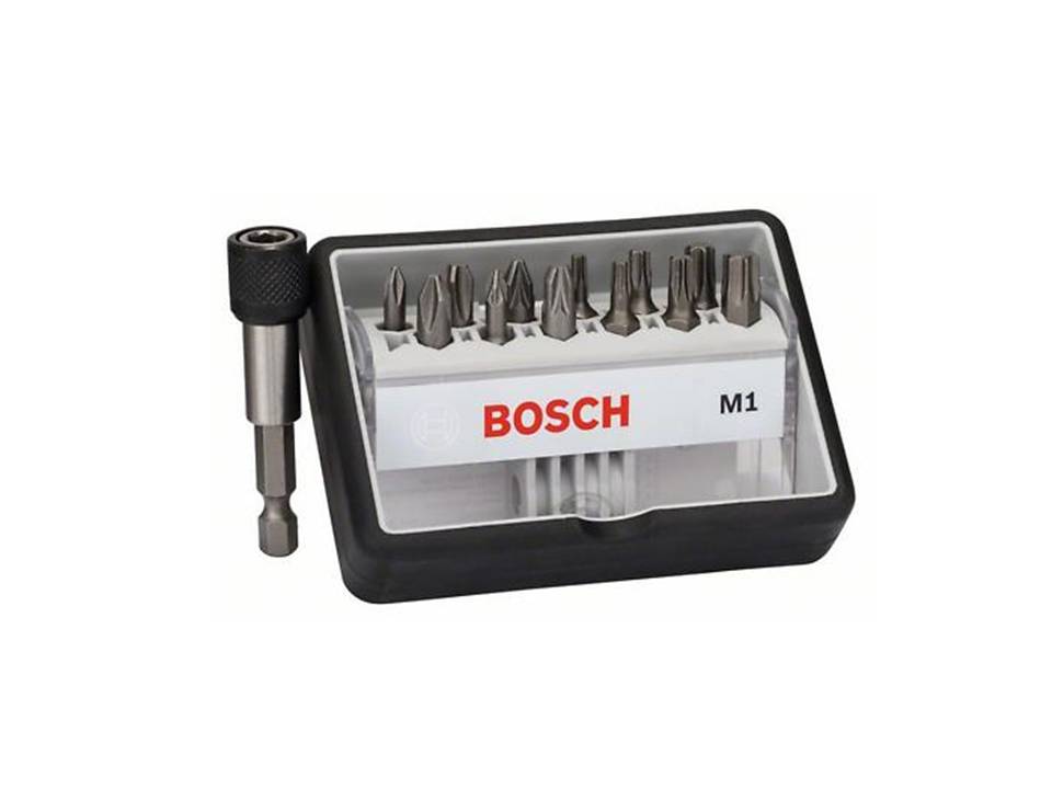 BOSCH – 12+1-delni set bitova Robust Line M1, Extra Hard, 25mm- 2607002563