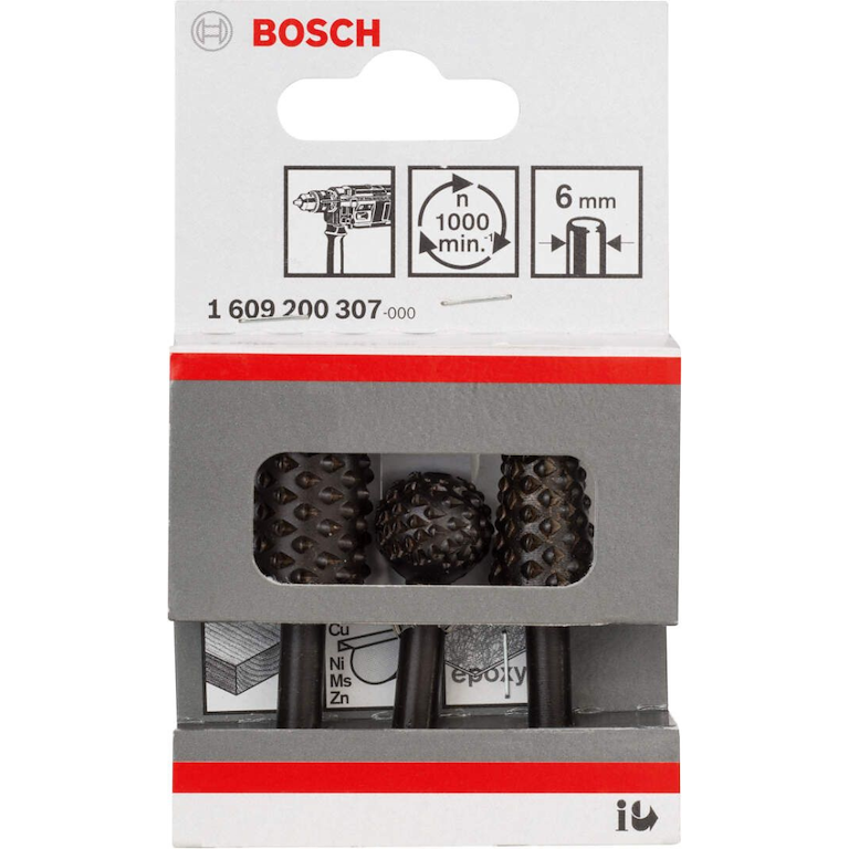 Bosch 3-delni set glodala za rad slobodnom rukom 6 mm 16; 16; 16-7 mm, 1609200307