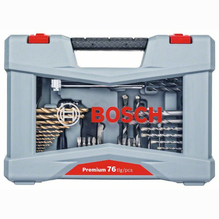 Bosch 76-delni set burgija i bitova odvrtača Premium X-Line, 2608P00234