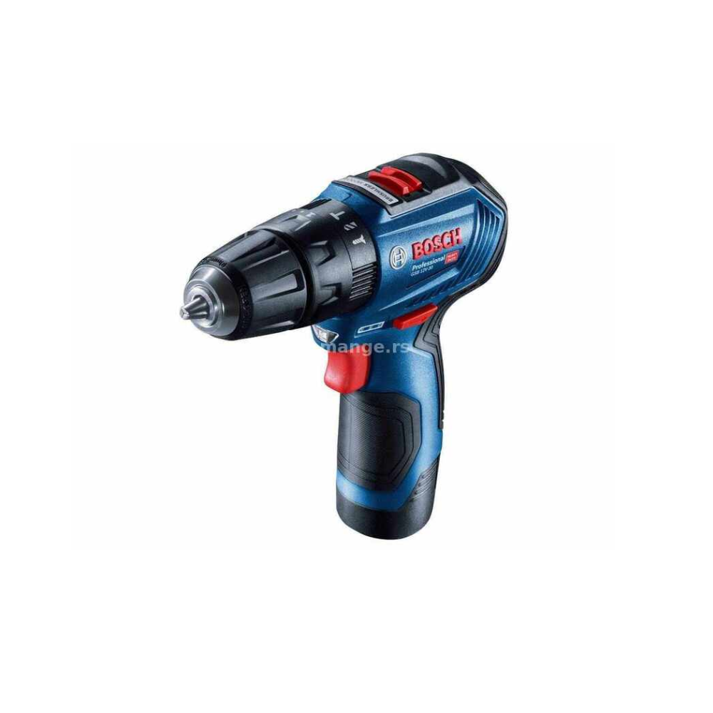 Bosch Aku. vibraciona bušilica-odvrtač GSB 12V-30 2×2.0Ah, 06019G9100