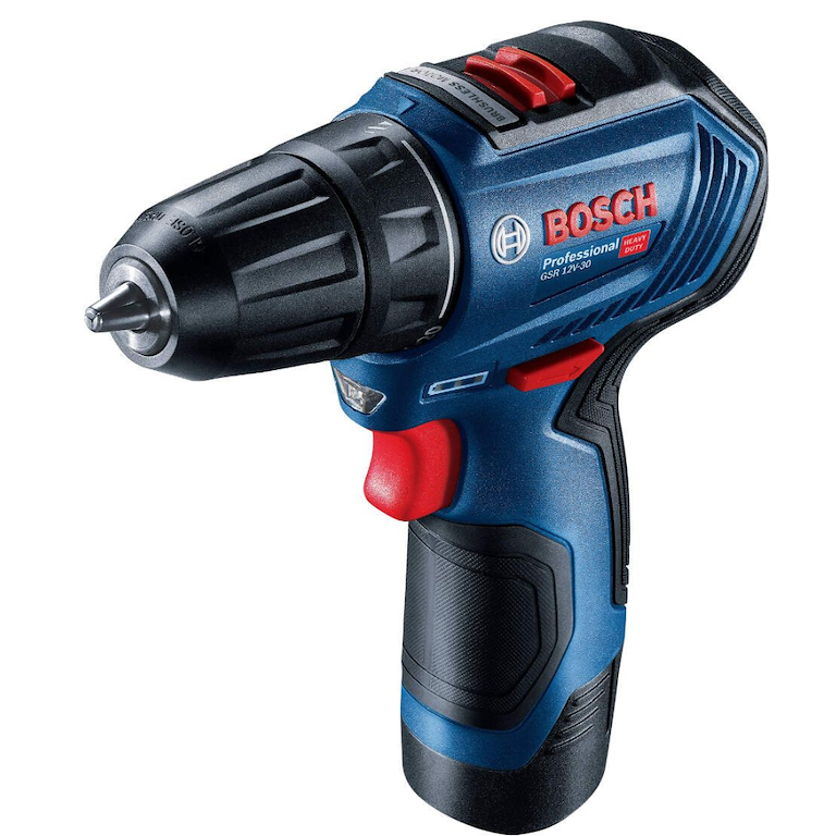 Bosch Akumulatorska bušilica-odvrtač GSR 12V-30 2×2.0Ah, 06019G9000