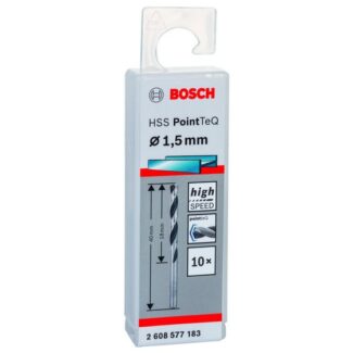 Bosch Burgija za metal HSS PointTeQ fi 1.5 mm 10 kom, 2608577183