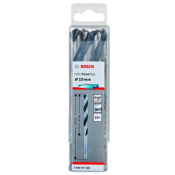 Bosch Burgija za metal HSS PointTeQ fi 10 mm 10 kom, 2608577268