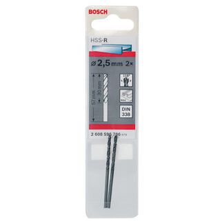 Bosch Burgija za metal HSS PointTeQ fi 2.5 mm 2 kom, 2608577156