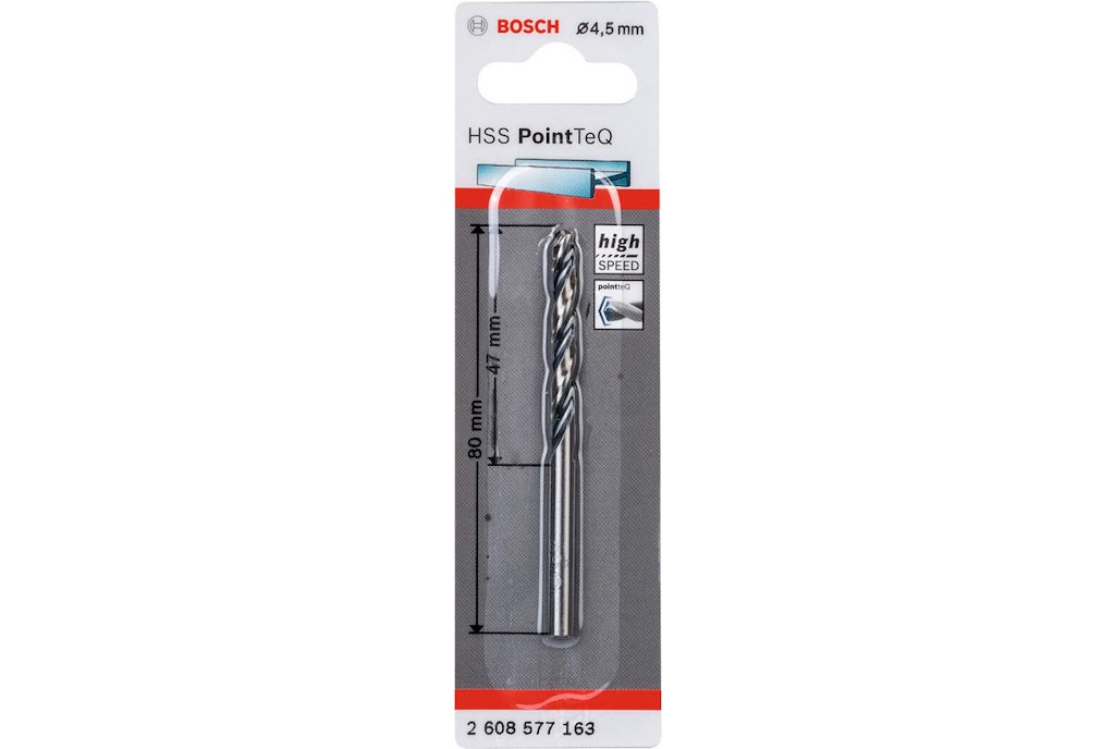 Bosch Burgija za metal HSS PointTeQ fi 4.5 mm 1 kom, 2608577163