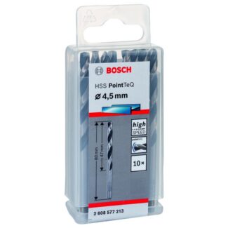 Bosch Burgija za metal HSS PointTeQ fi 4.5 mm 10 kom, 2608577213