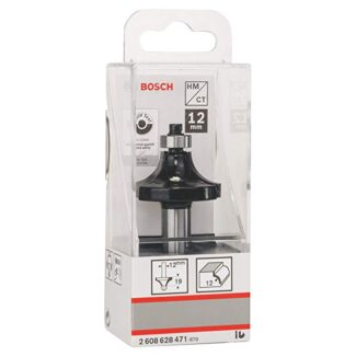 Bosch Glodala za zaobljavanje 12 mm, R1 12 mm, L 19 mm, G 70 mm, 2608628471