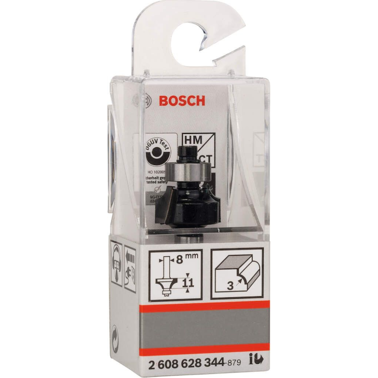 Bosch Glodala za zaobljavanje 8 mm, R1 3 mm, L 10,2 mm, G 53 mm, 2608628344