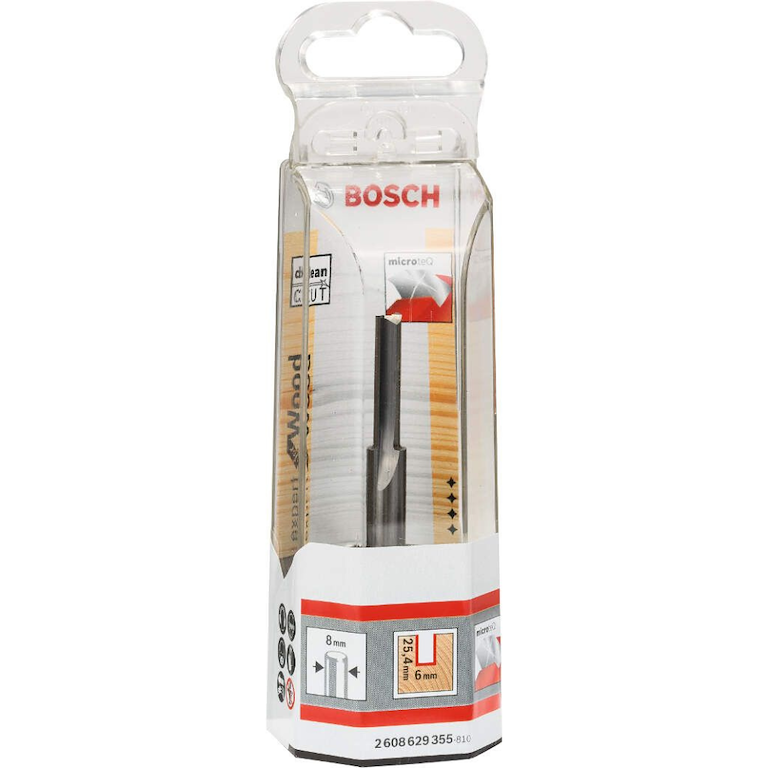 Bosch Glodalo za kanale-puni tvrdi metal 8mm, D 6mm, L 25.4mm, G76mm, 2608629355