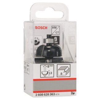 Bosch Glodalo za poluokrugle kanale 8 mm, R1 8 mm, D 28,7 mm, L 12.7 mm, G 54 mm, 2608628363