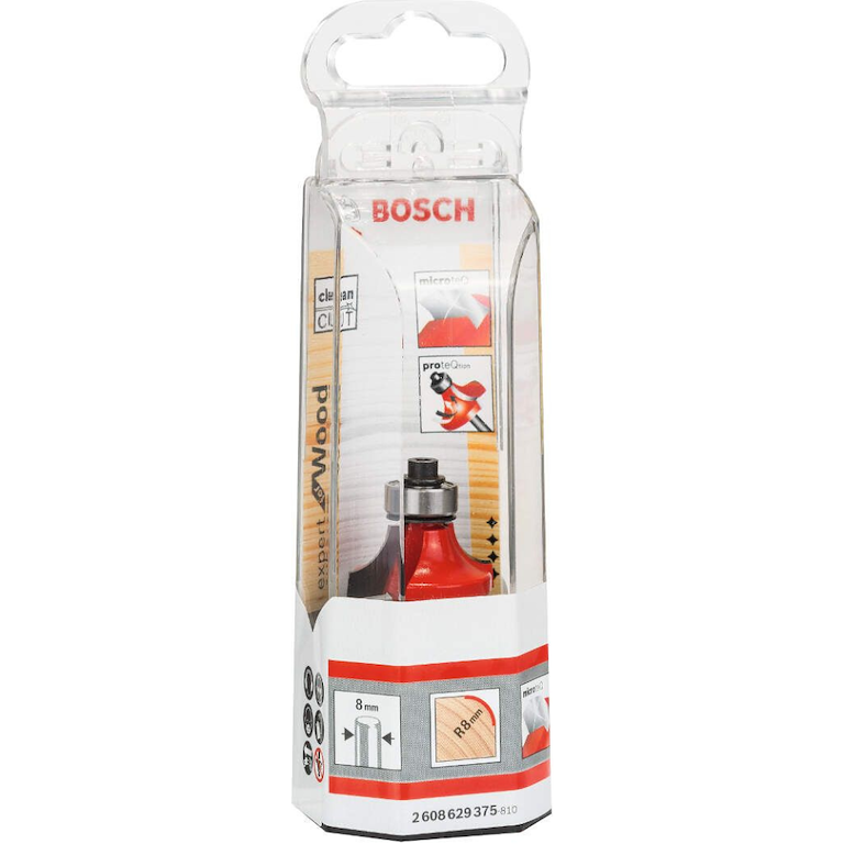 Bosch Glodalo za zaobljivanje 8 mm, D 8 mm, R1 28.60 mm, L 12,7 mm, G 55 mm, 2608629375