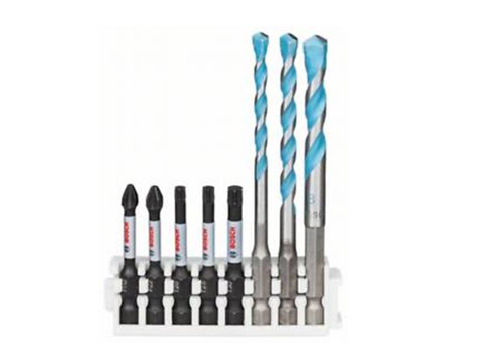 Bosch Hex-9 MultiConstruction 5.6.8mm; Impact Power bit 50mm PH2 PZ2 T20 T25 T30