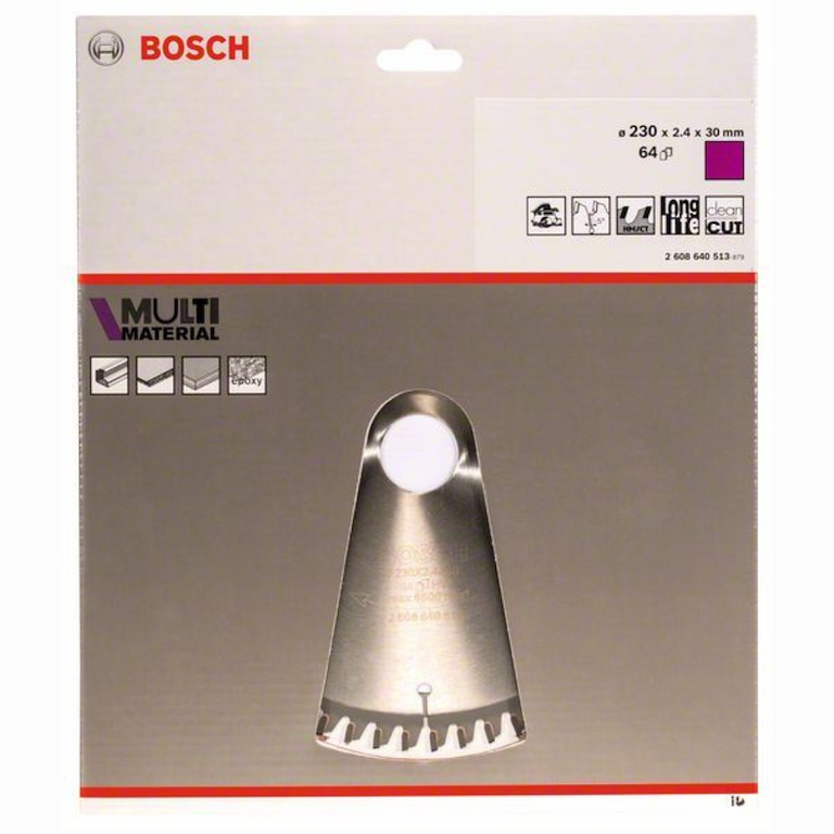 Bosch List kružne testere Multi Material 210 x 30 x 2.4 mm; 54, 2608640511