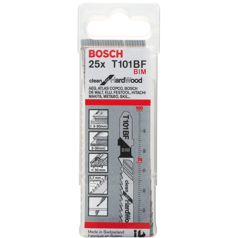 Bosch List ubodne testere za drvo 25 kom T 101 BF, 2608634988