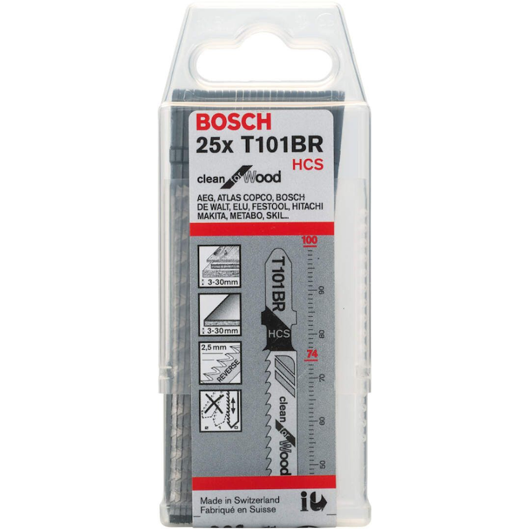 Bosch List ubodne testere za drvo 25 kom T 101 BR, 2608633623