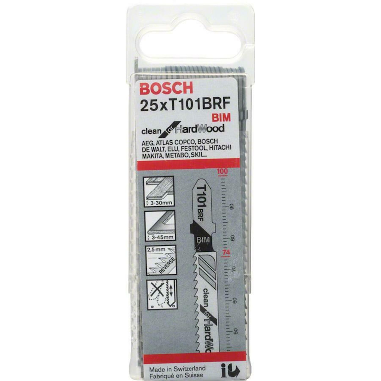 Bosch – List ubodne testere za drvo 25 kom T 101 BRF – 2608634989