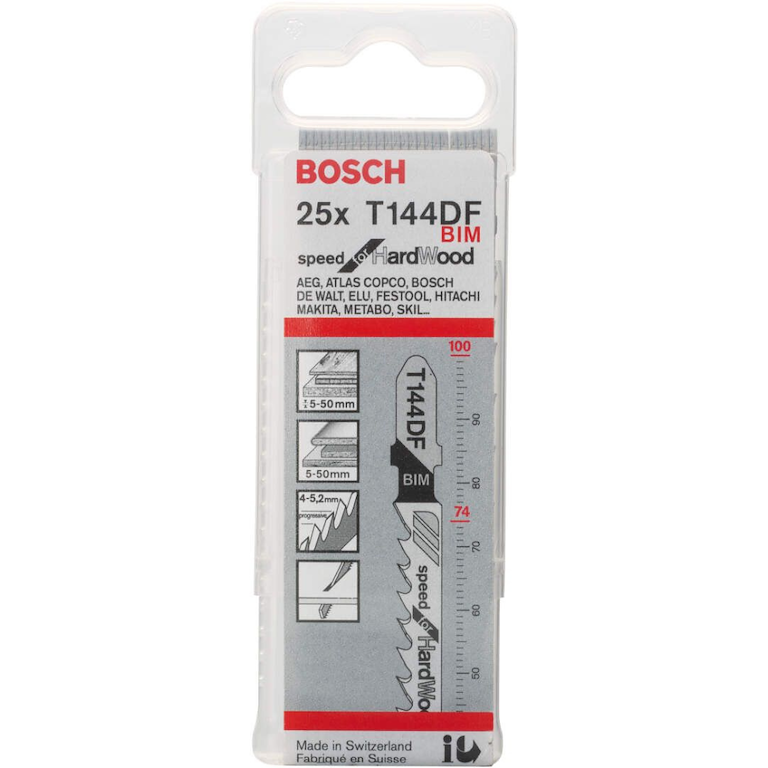 Bosch List ubodne testere za drvo 25 kom T 144 DF, 2608634990